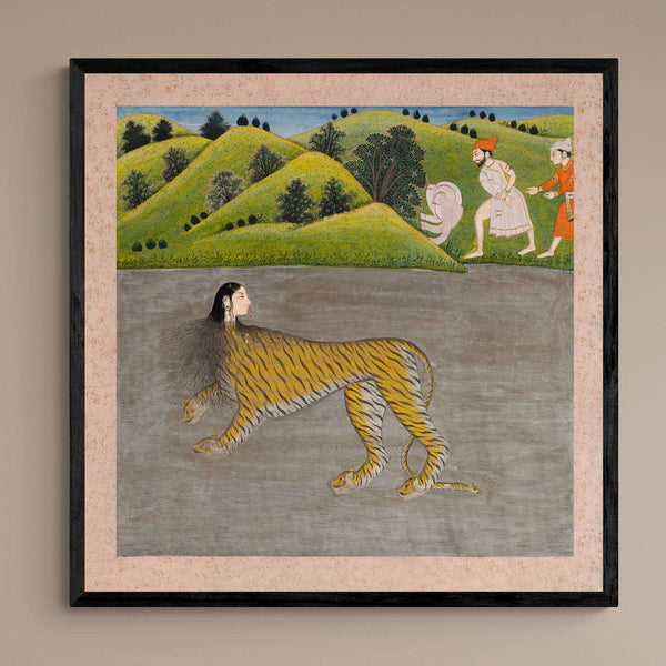 ancient-indian-yali-tiger-woman-indian-hindu-gift-dakini-yogi-divine ...