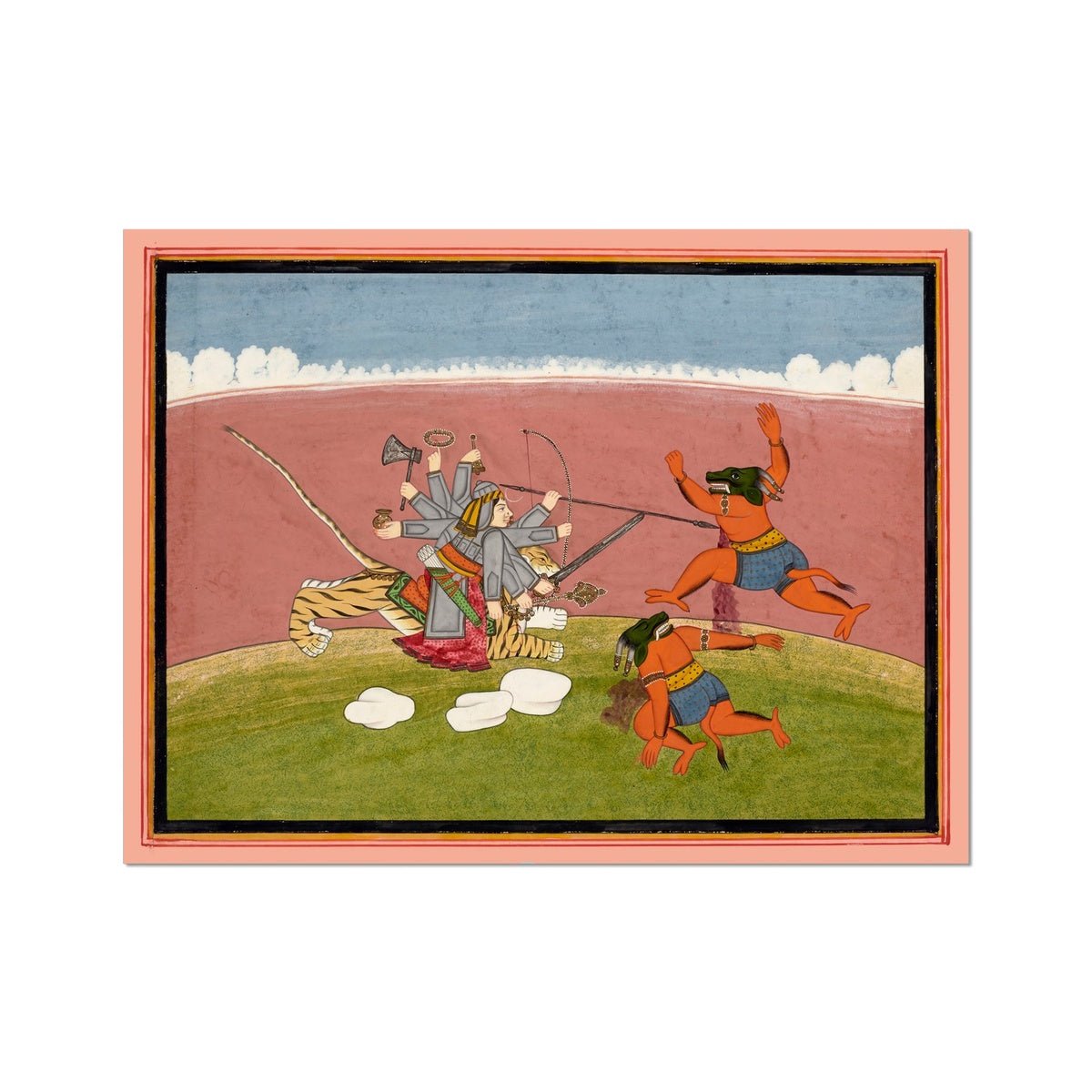 Durga Slaying Sumbha | Hindu Mythology, Indian Folklore | Devi Shakti ...