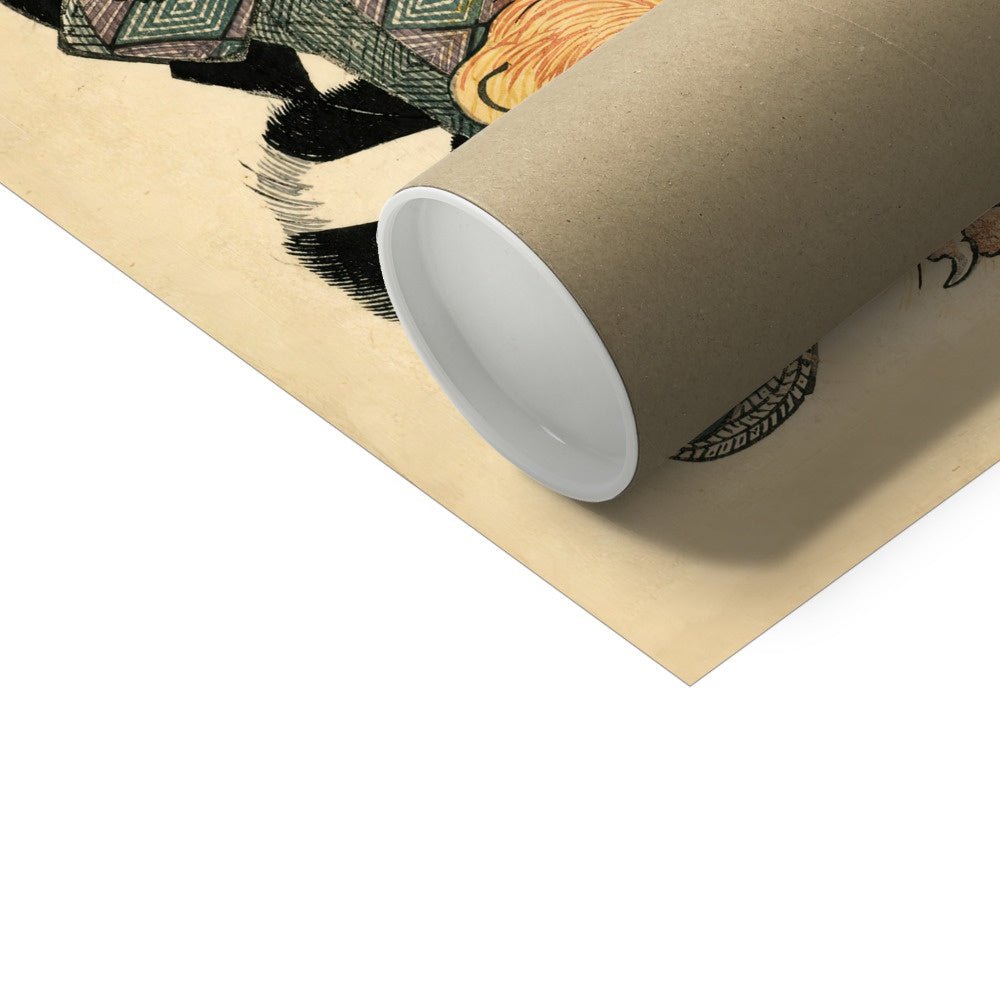 Kazusanosuke Hirotsune Battling a Nine-Tailed Fox Spirit on Nasu Moor ...